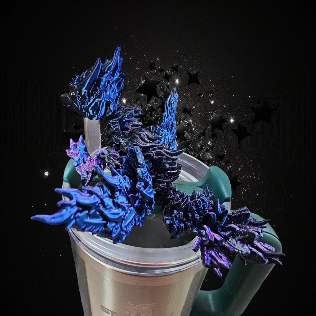 Phoenix Dragon Straw Topper * Stanley or Brumate 30 Oz or 40oz Straw ...