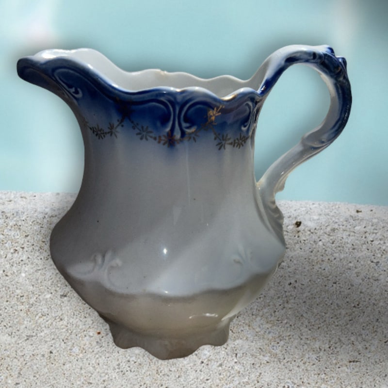 Flow Blue Pitcher - Etsy