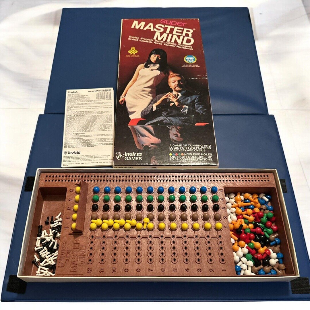 Vintage 1972 Invicta Original Master Mind Mastermind Strategy Game Complete - Etsy
