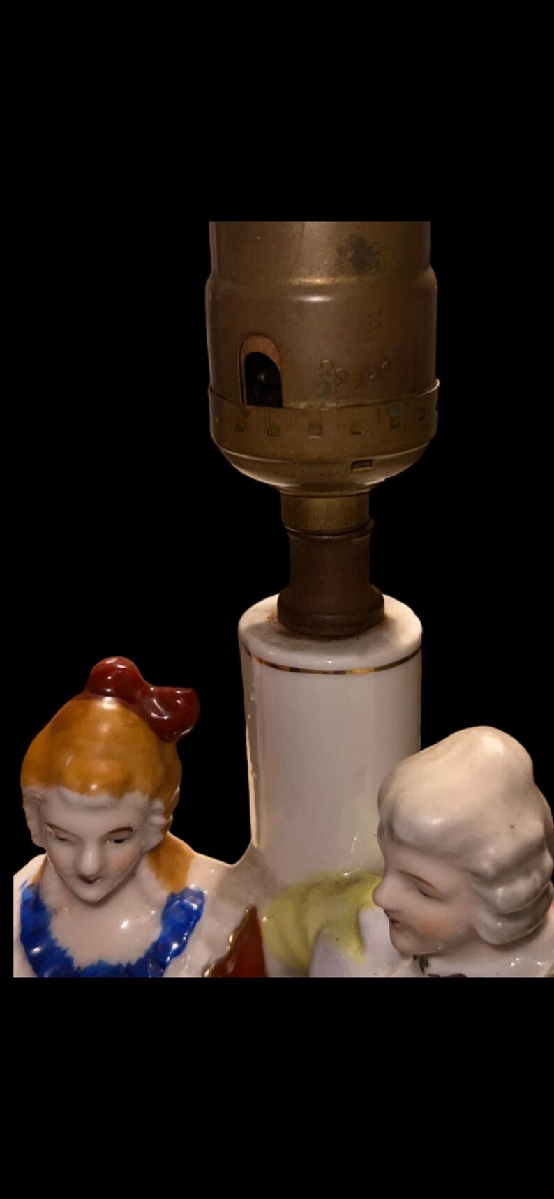 Colonial COUPLE Lamps.pair of Porcelain Lamps.sandrea.andrea by Sadek.i ...