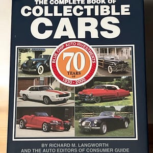 The Complete Book of Collectible Cars 70 Years 1930-2000 - Etsy