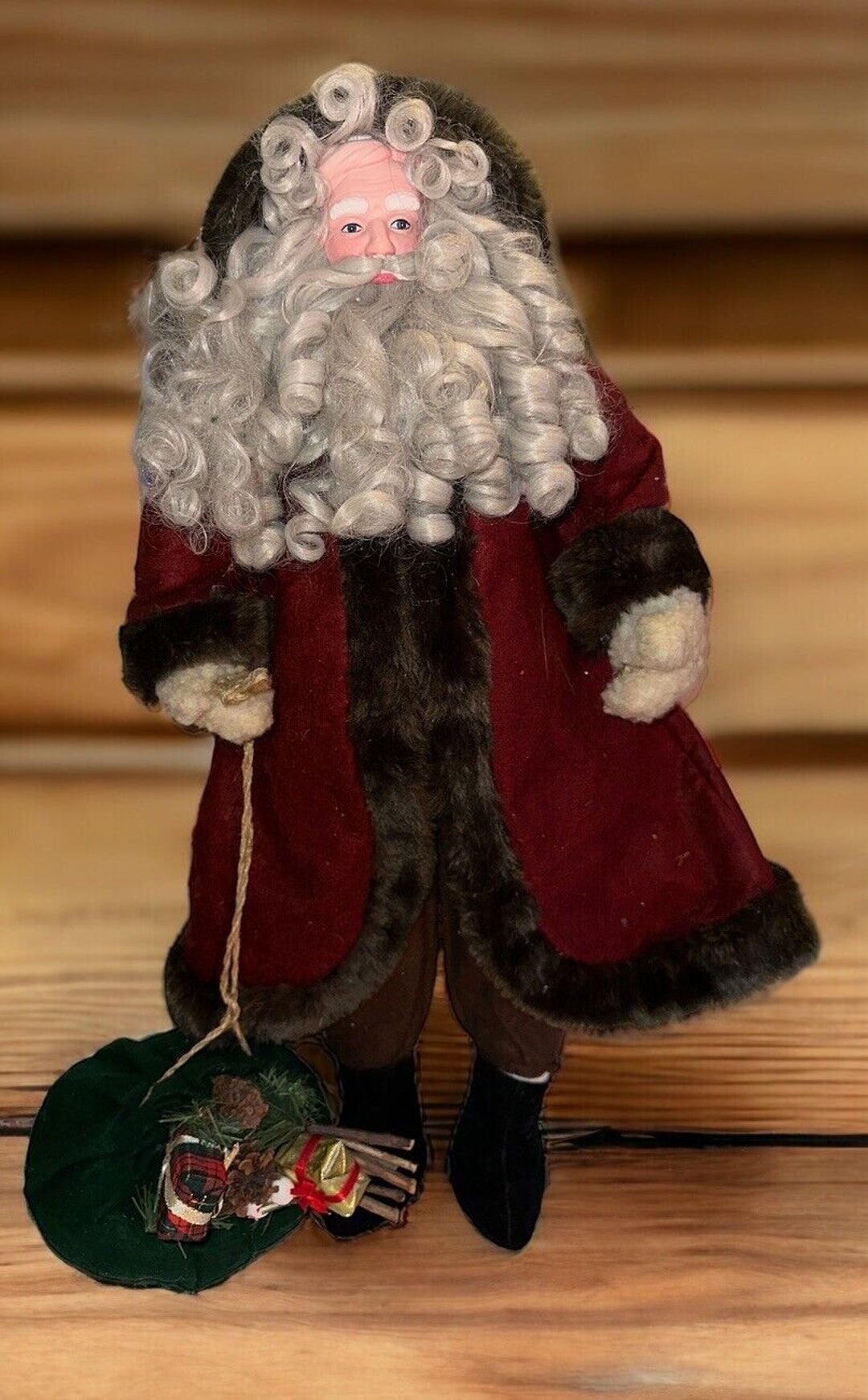 Vintage Large Old World Santa Claus Father Christmas Doll Figurine 27 ...