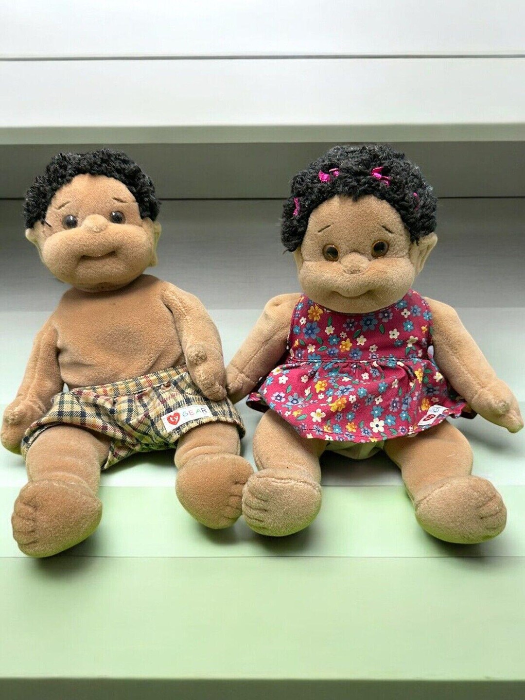 TY Beanie Kids Cutie and Rascal in Outfits Black African American - Etsy