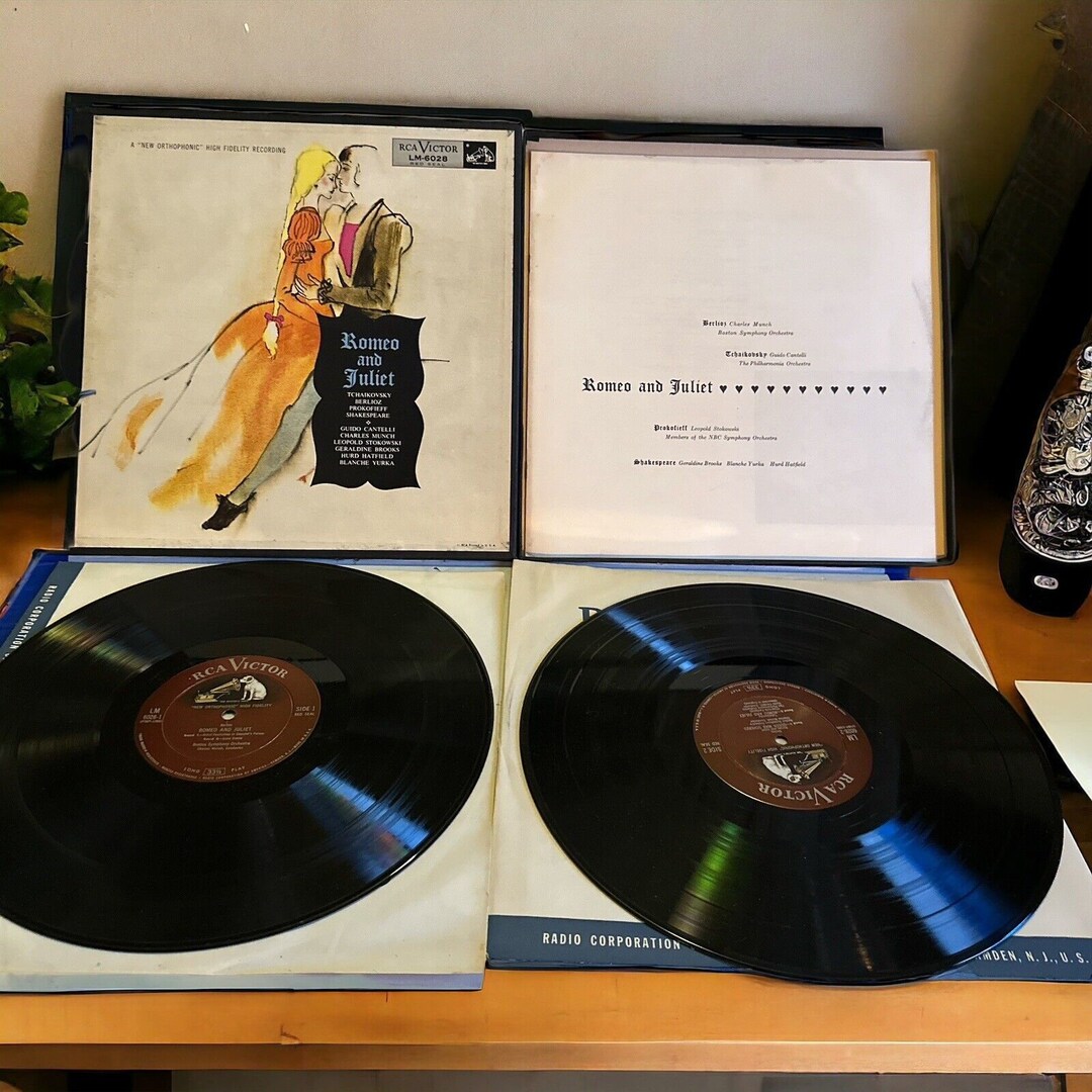 Romeo and Juliet Munch Cantelli Stokowski Brooks Yurka 2 LP Record Set ...