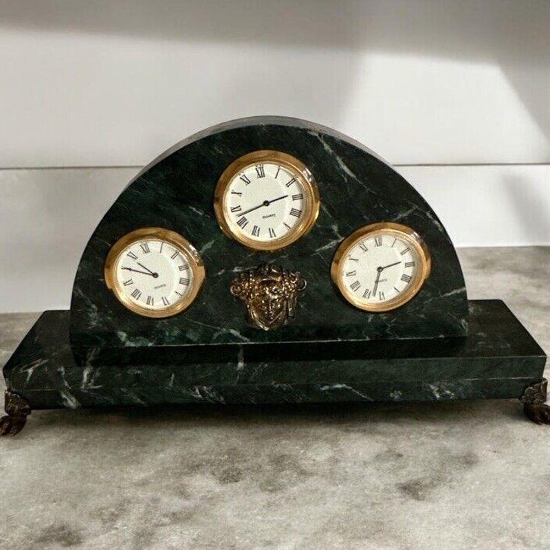 Marble Clock - Etsy
