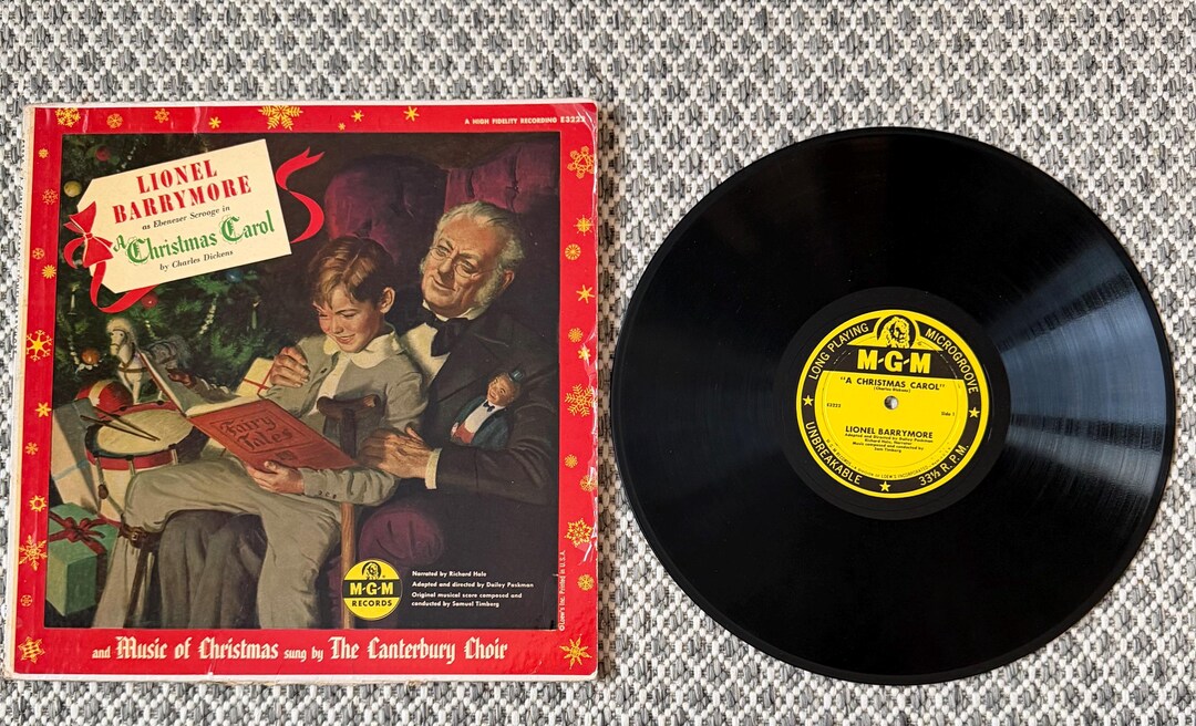 A Christmas Carol, Narrated by Actor Lionel Barrymore. - Etsy