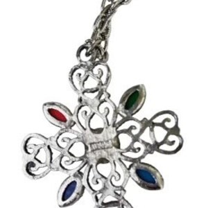 Vintage Avon Faux Jewel Religious Cross Pendant Necklace - Etsy