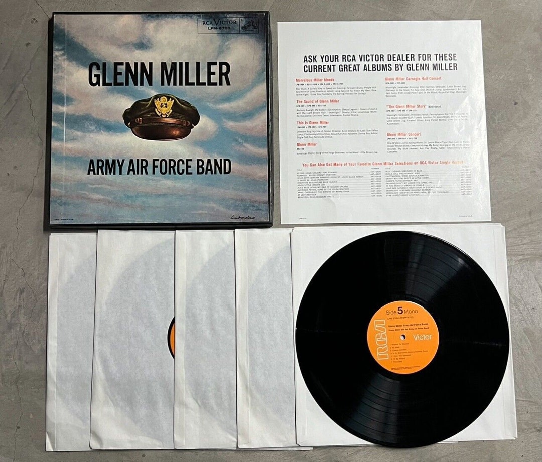 Glenn Miller army Air Force Band 5 Records Box Set EX - Etsy