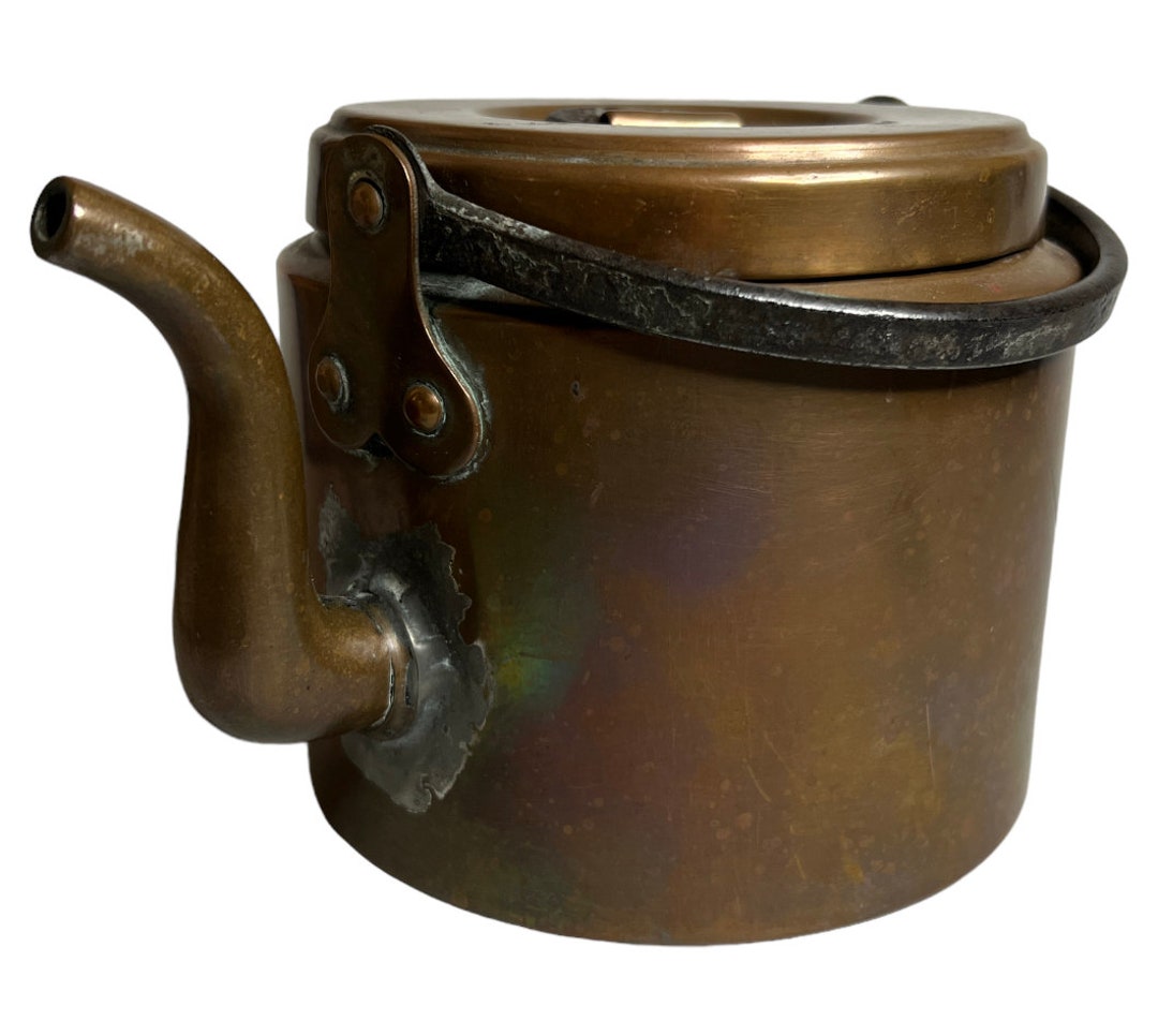 Antique Copper Tea Kettle. 5 Inches Tall, 5 Inches Wide. - Etsy