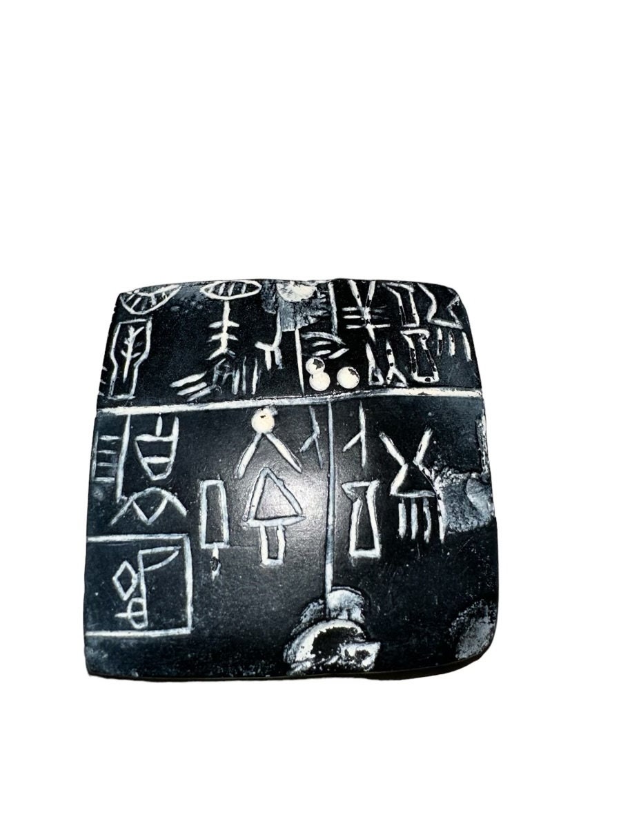 Vintage A Mesopotamian Steatite or Chlorite Administrative Tablet in ...