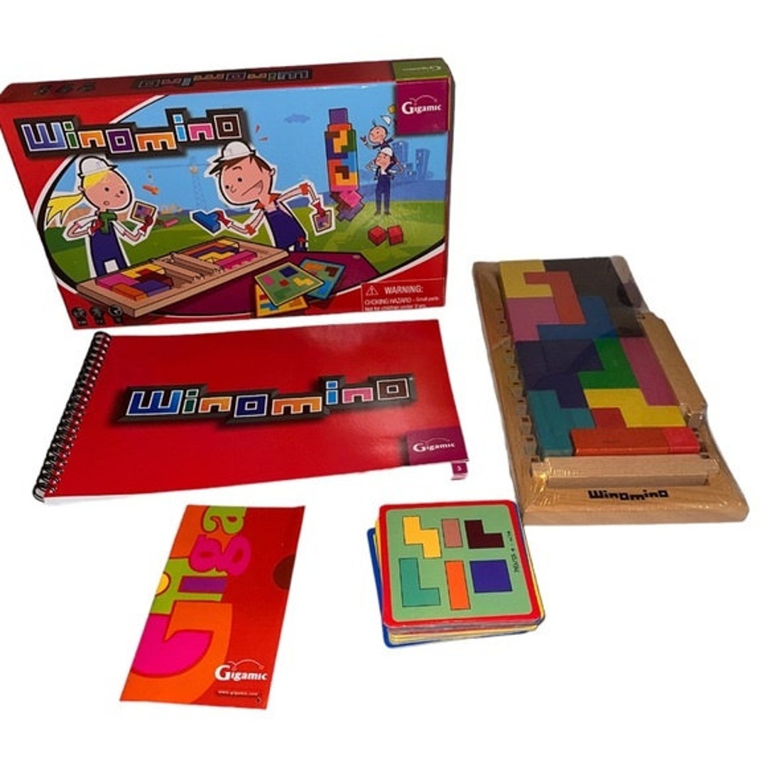 Rare 2007 Winomino Wooden Puzzle Game Gigamic Wood Pieces Are - Etsy