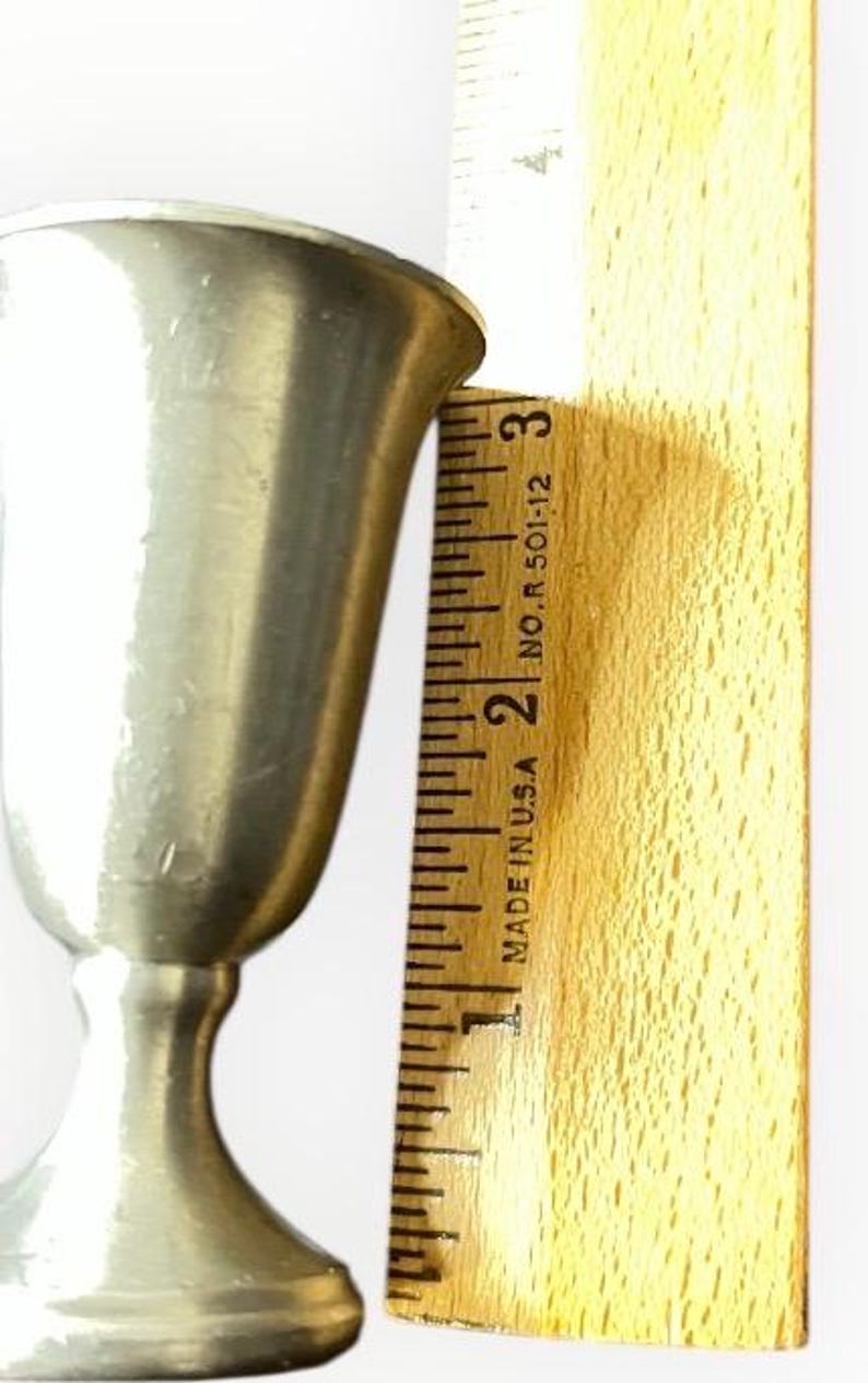Vintage Pewter Goblets, Set of 6, Rustic Home Decor, Web 1151 Satin ...