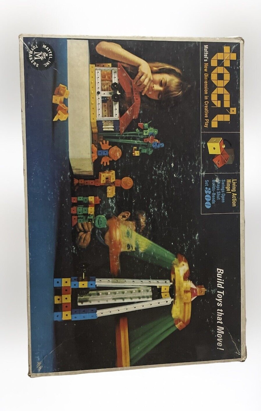 Pre Owned Vintage 1967 Mattel Game TOG'L Building Toys Blocks - Etsy