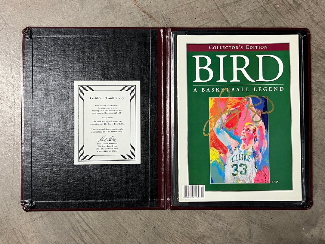 LARRY BIRD Retirement NIGHT February 4, 1993 Autographed Boston Celtics ...