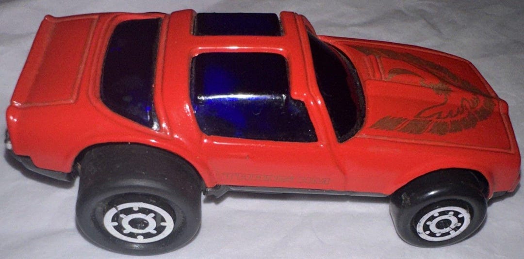 Mattel Arco Red FIREBIRD TRANS AM Pull Back Toy Diecast Car Made in ...