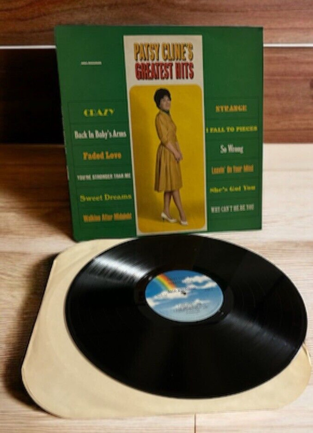 Patsy Cline Patsy Cline's Greatest Hits Vinyl LP MCA Records 1973 - Etsy