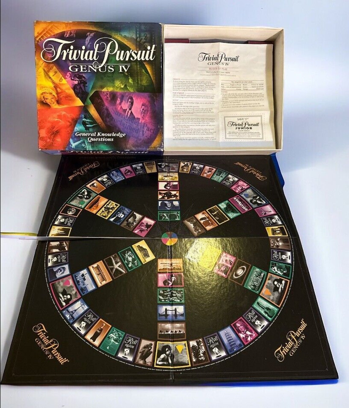 Replacement TRIVIAL PURSUIT Genus IV Edition Board, Instructions and ...