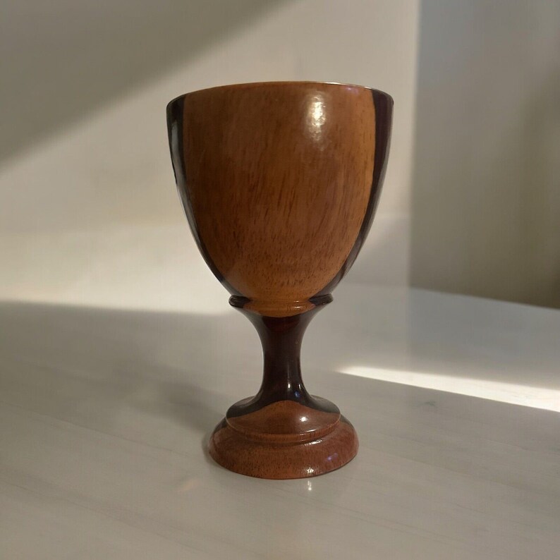 Antique Treenware Goblet, Wood Lignum Vitae Meaning Wood of Life in ...