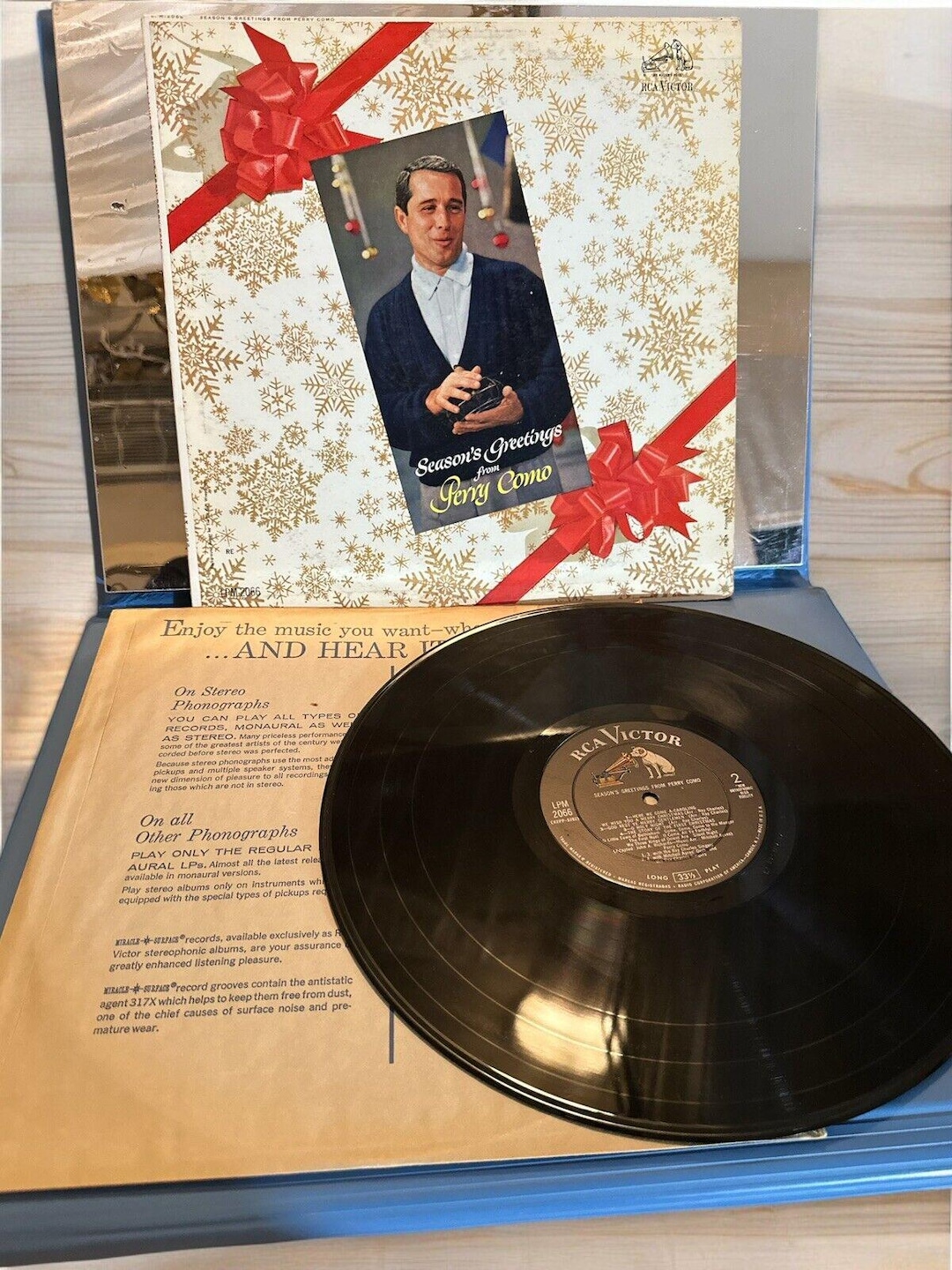 Season's Greetings From Perry Como 1959 RCA Victor LSP-2066 Vinyl LP - Etsy