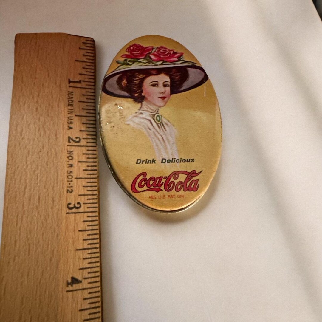 Coca Cola Vintage Handy Oval Tin Sewing Kit 1981 Gift Co Inc - Etsy