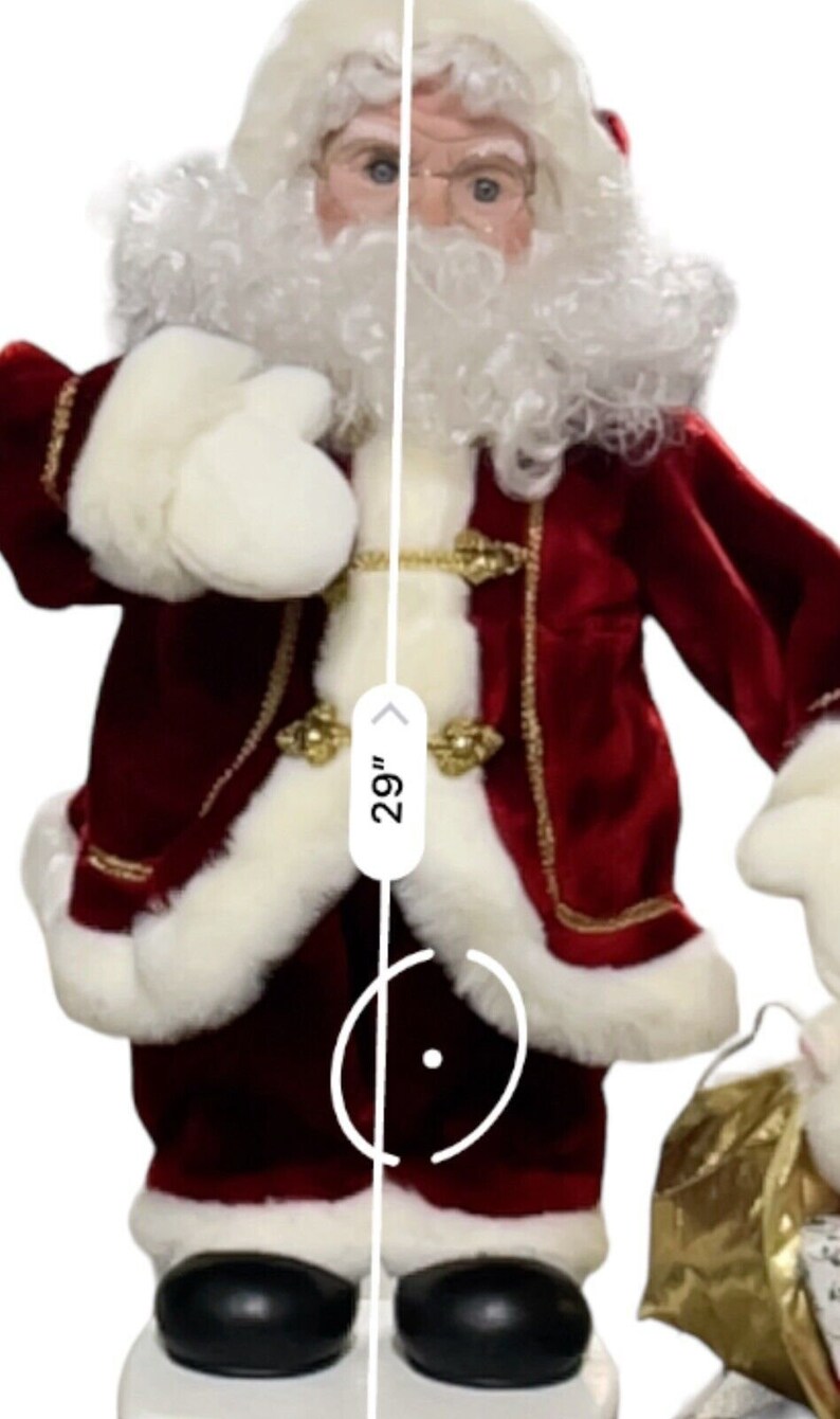 Vintage 29 Santas Best Animated Santa Moves Arm and Head Move - Etsy