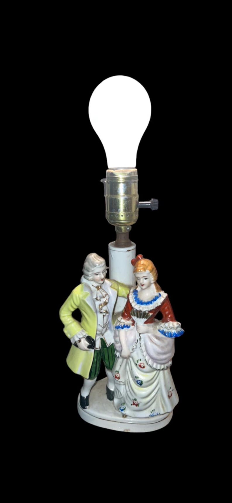 Colonial COUPLE Lamps.pair of Porcelain Lamps.sandrea.andrea by Sadek.i ...