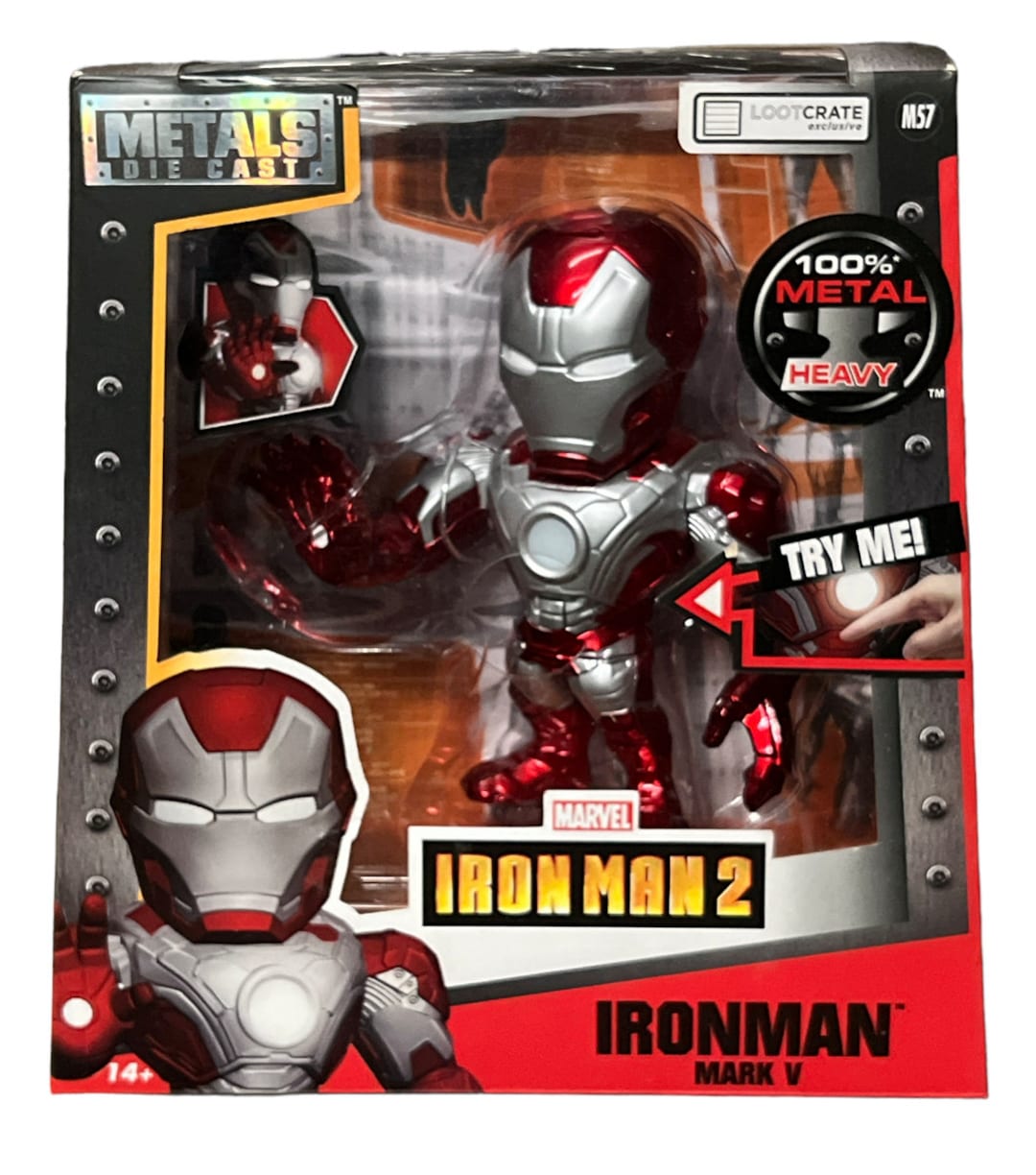 Loot Crate DX Exclusive 6 Light up Iron Man Mark V Die-cast Figure - Etsy
