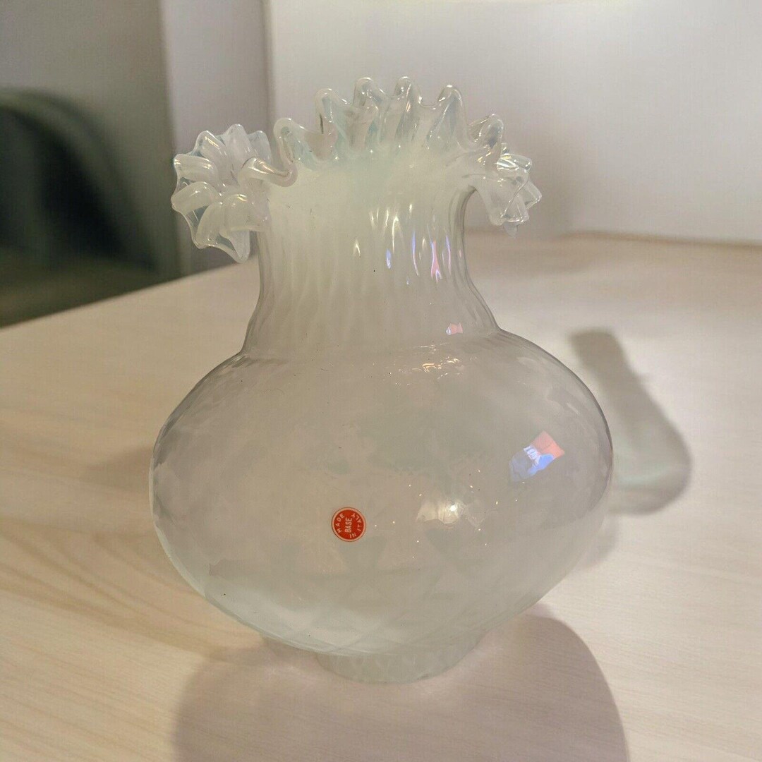 MURANO LARGE GLASS Shade Ruffled Borders Made in Italy - Etsy