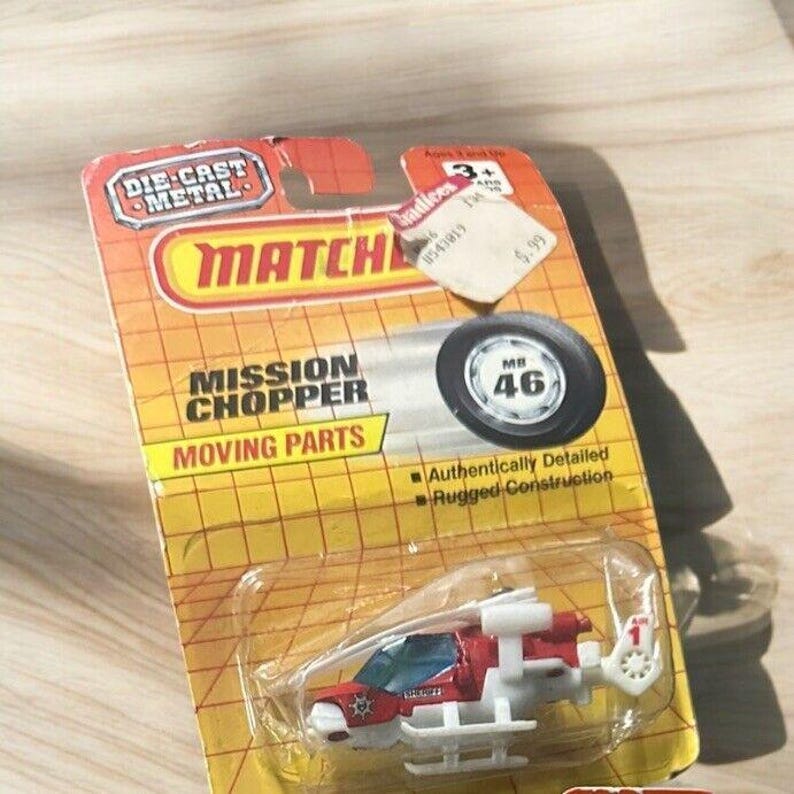 MATCHBOX SUPERFAST 46 SD Sheriff Police Mission Chopper Helicopter Air ...