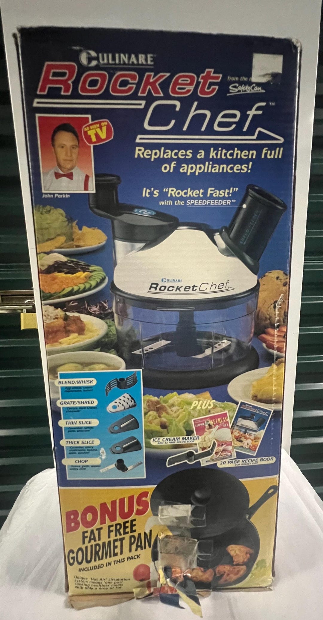 Culinare Rocket Chef Manual Food Processor Bonus Gourmet Pan as Seen on ...