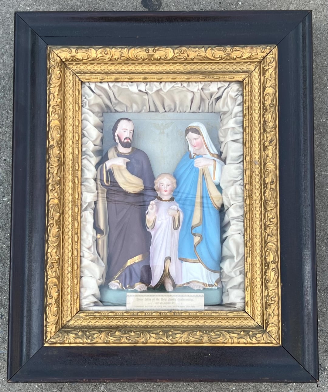 Antique Home Altar of the Holy Family Confraternity, Shadow Box - Etsy