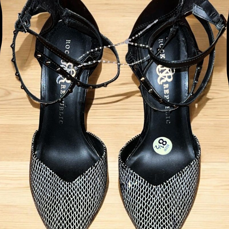 Faux Snake Skin Heels - Etsy