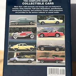 The Complete Book of Collectible Cars 70 Years 1930-2000 - Etsy
