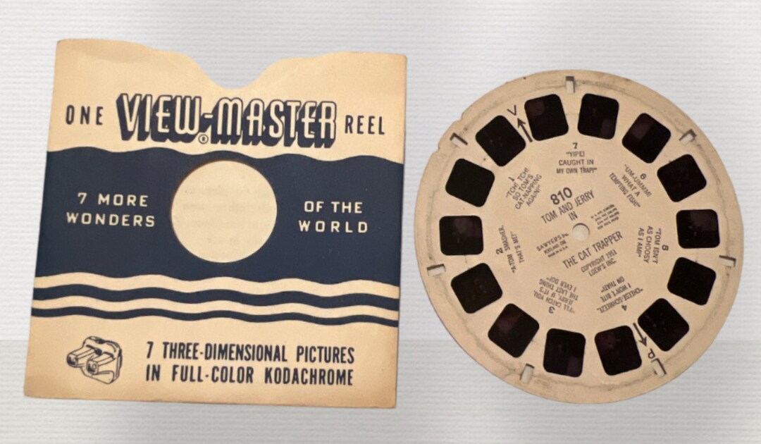 TOM and JERRY Viewmaster REEL 810, the Cat Trapper, 1951 Sawyer's ...