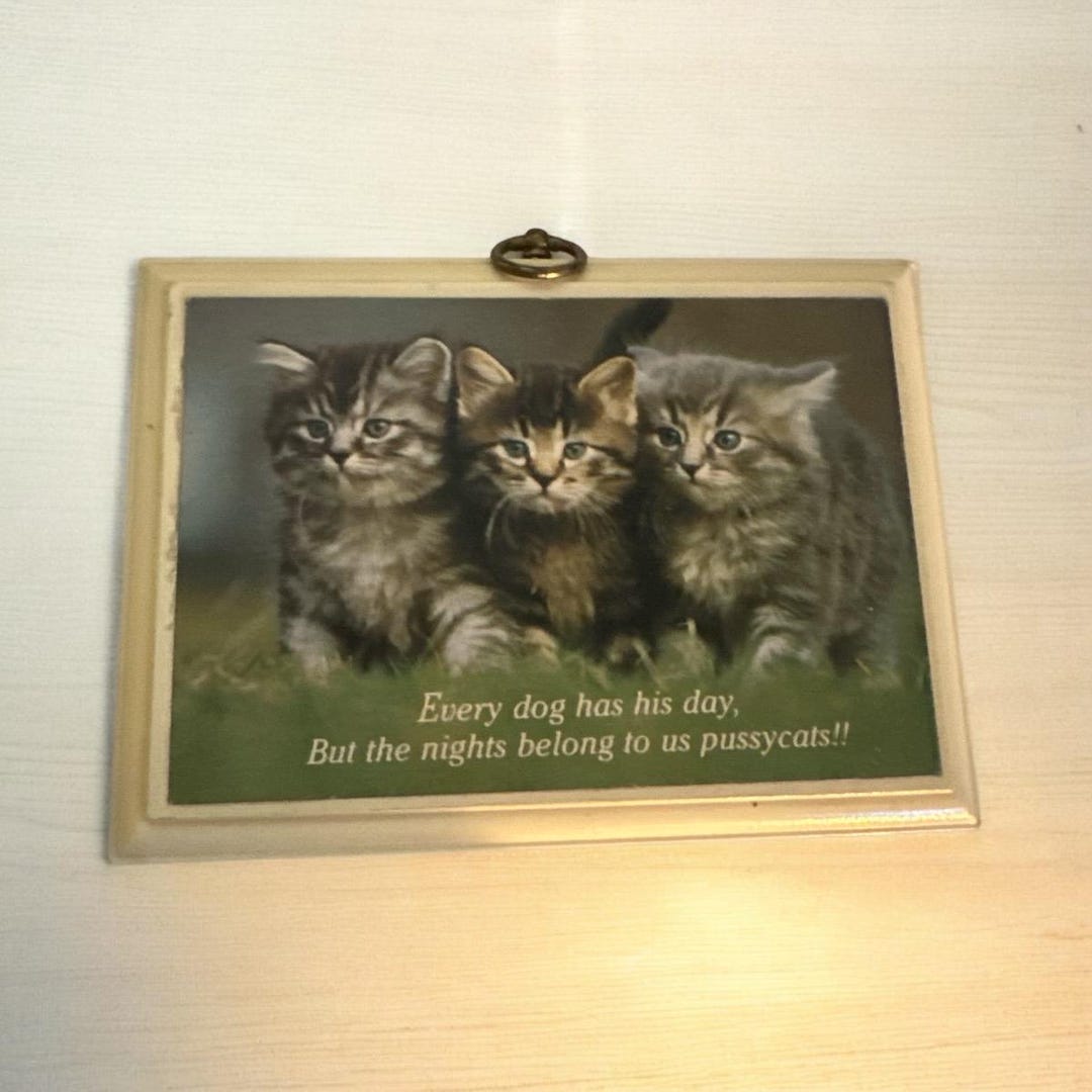 Hallmark Vintage Plaque, Cats - Etsy