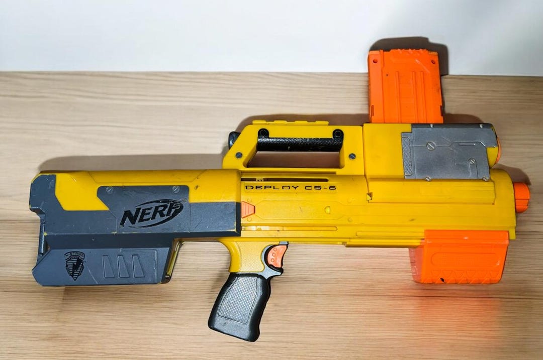 Nerf N-strike Deploy Yellow CS-6 Dart Rifle Blaster Gun - Etsy