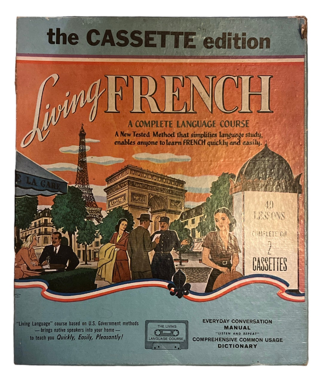 LIVING FRENCH Cassette Edition Complete in Box! Oui! - Etsy