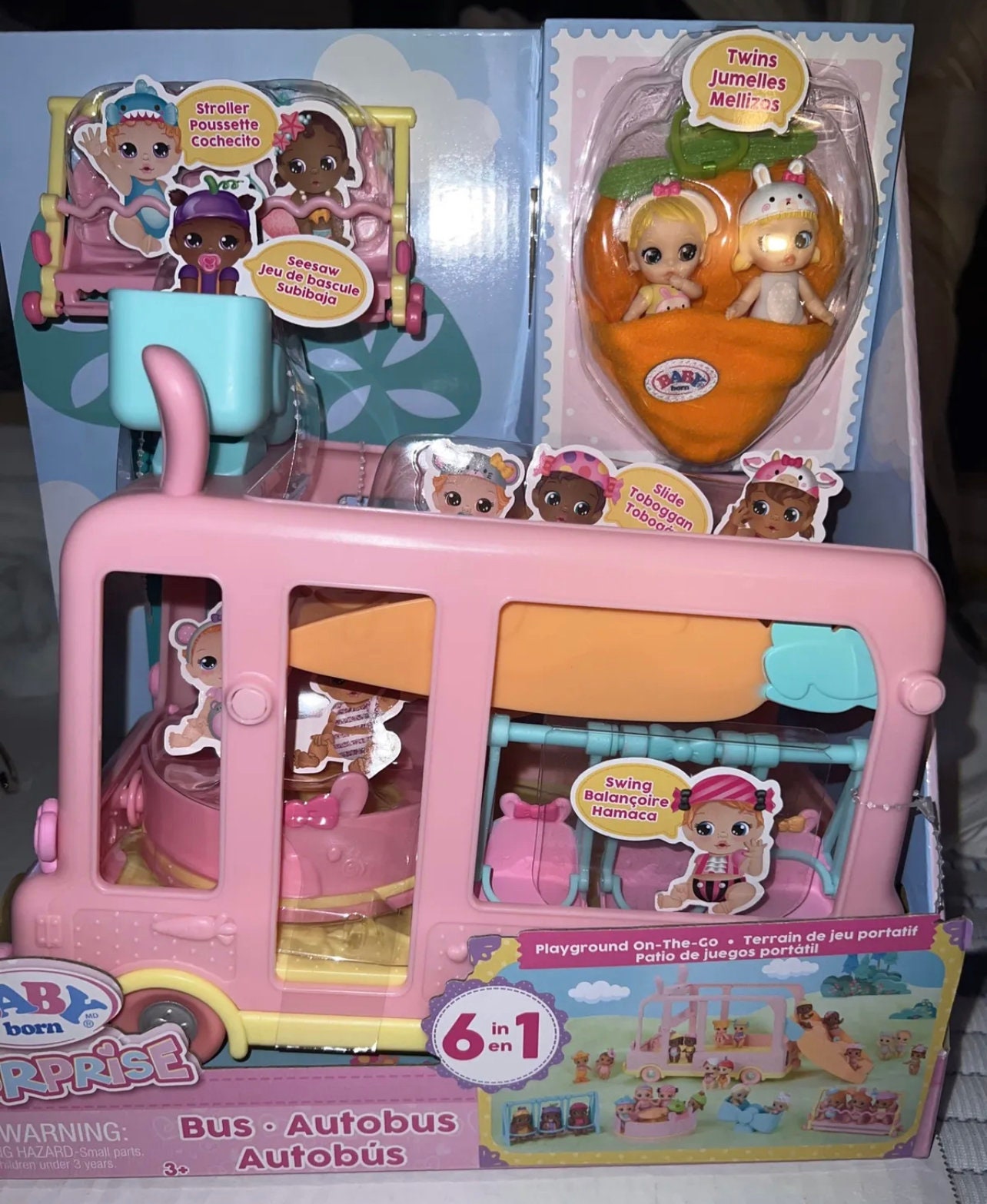BABY Born Surprise Mini Babies Bus Playground W/ Twins & Stroller - Etsy