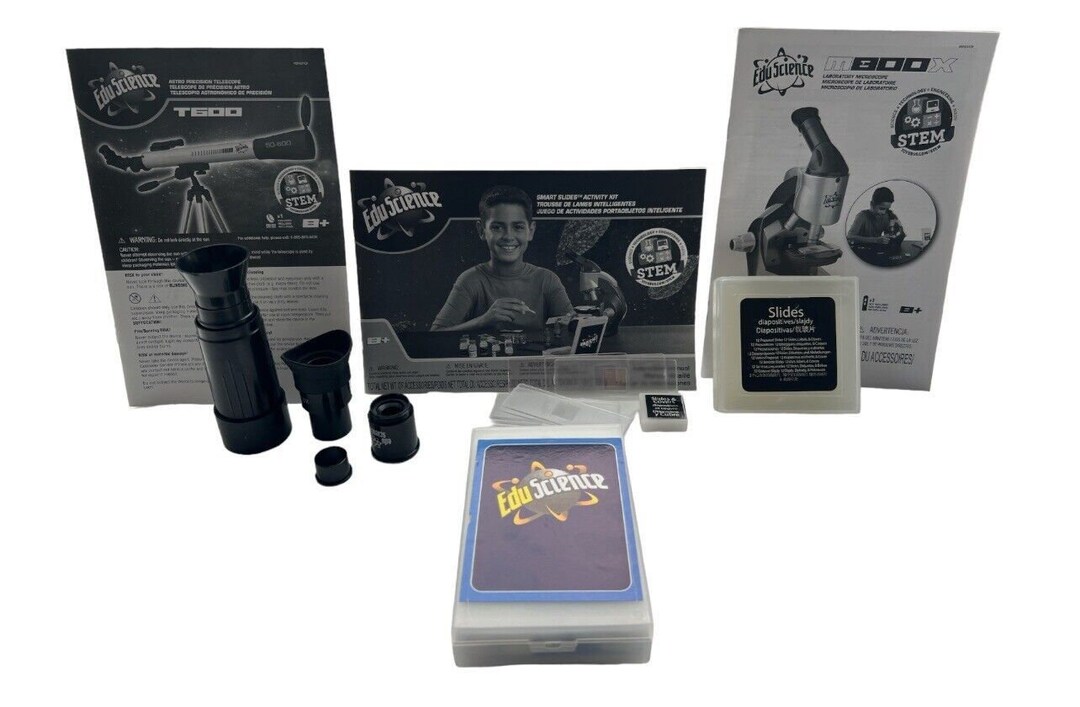 Micro Telescope Edu Science Microscope Set. Complete - Etsy