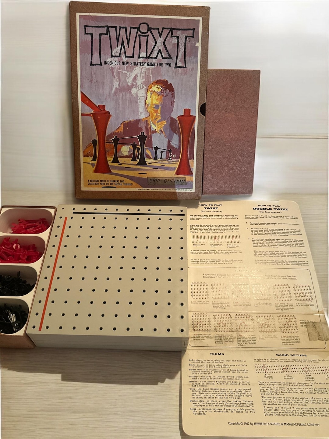 Vintage 1962 Twixt A Strategy Game for 2 3M Bookshelf Game Complete - Etsy