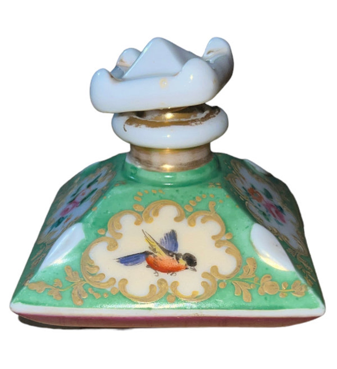 ANTIQUE Porcelain PERFUME BOTTLE - Etsy