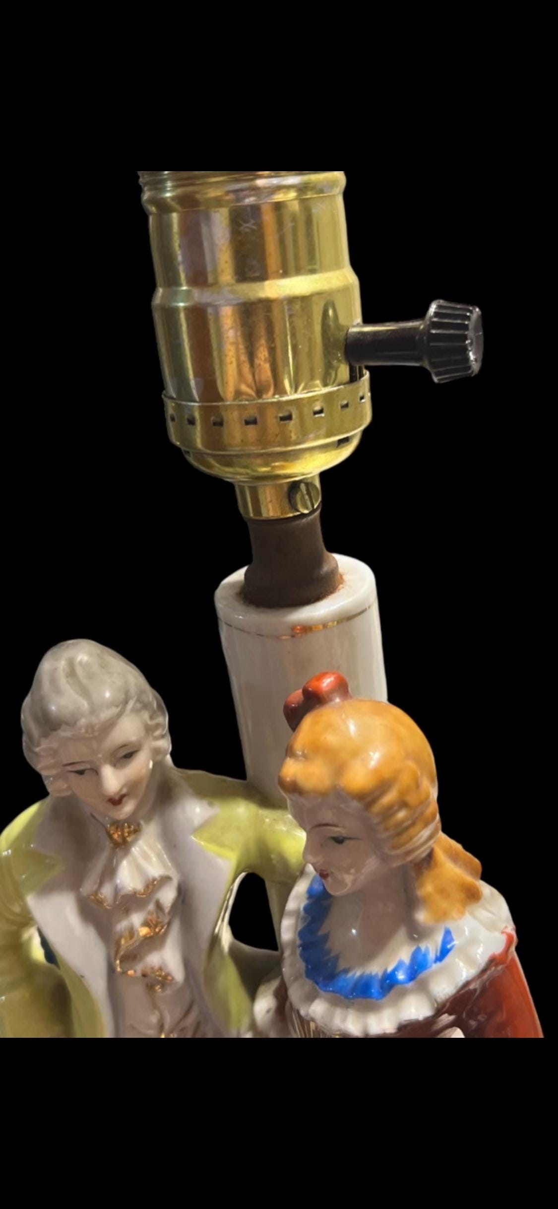 Colonial COUPLE Lamps.pair of Porcelain Lamps.sandrea.andrea by Sadek.i ...