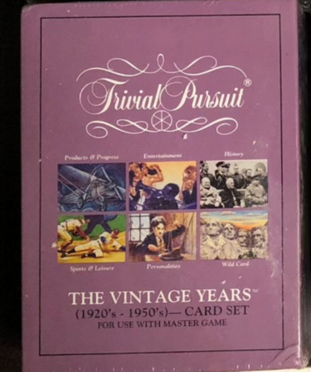 Vintage Trivial Pursuit Board Game the Vintage Years 1920s-1950s 1989 ...