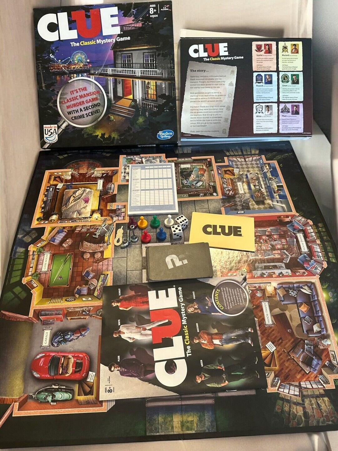 Clue the Classic Mystery Game Hasbro Edition Exc Condition - Etsy