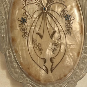 Vintage 1950’s Lucite Brush and Hand Mirror - Etsy