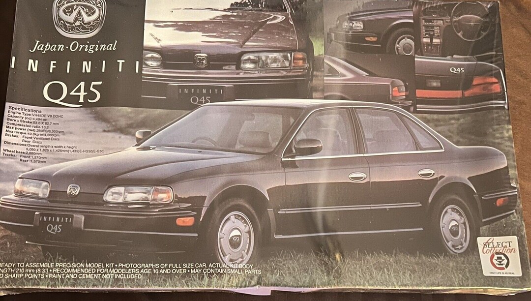 INFINITI Q45 1/24 Scale FUJIMI Japan Original 1990 Model Car Kit #03332 ...