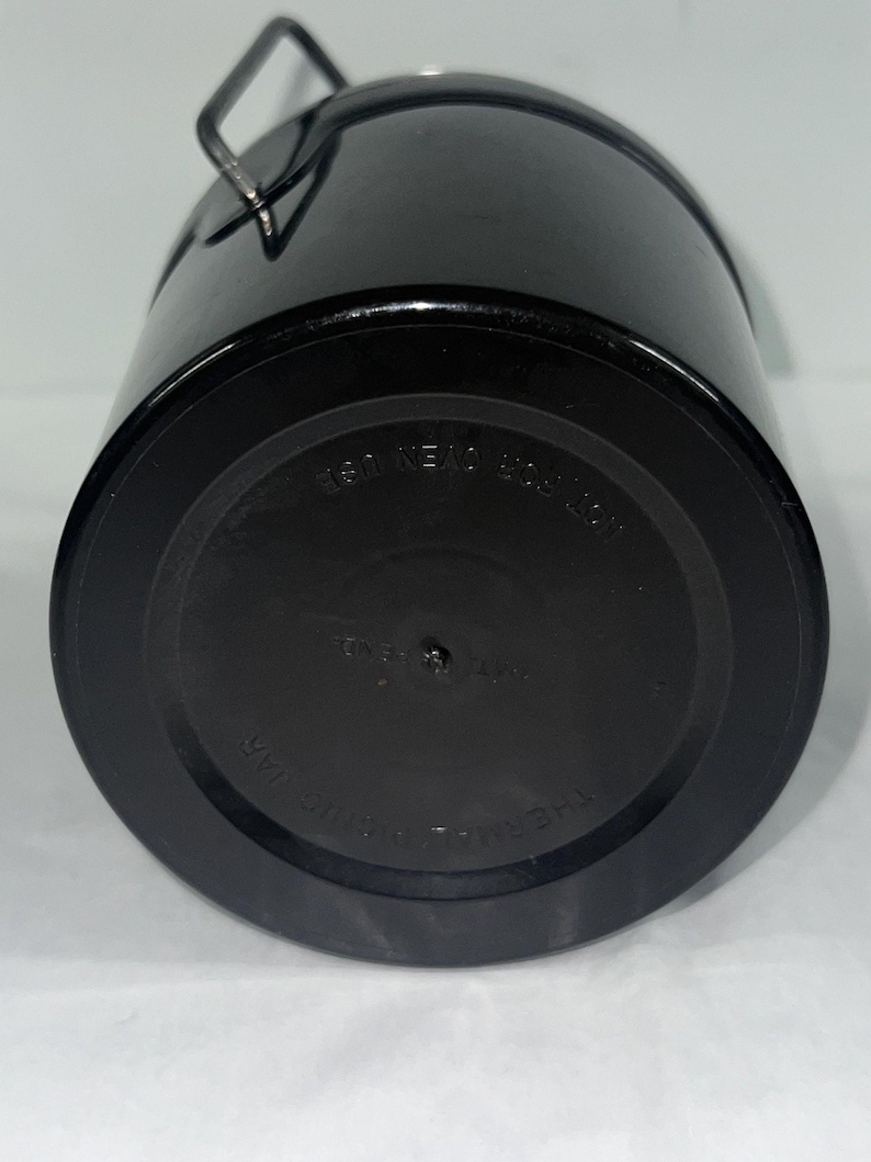 Vintage Black Stoneware Butter Crock With Bale Clasp Lid - Etsy
