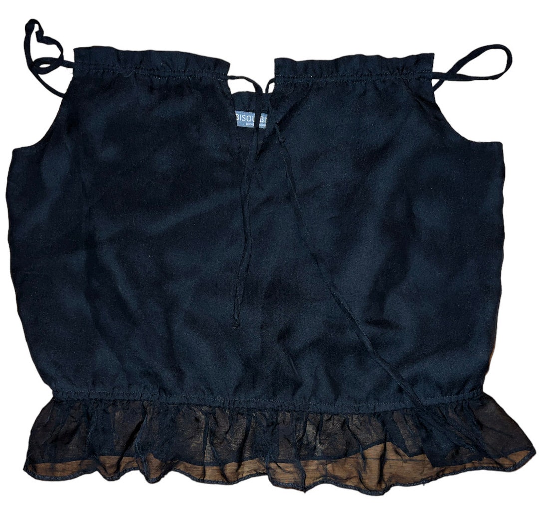 Y2K Bisou Bisou Michele Bohbot Black Medium Cami. - Etsy