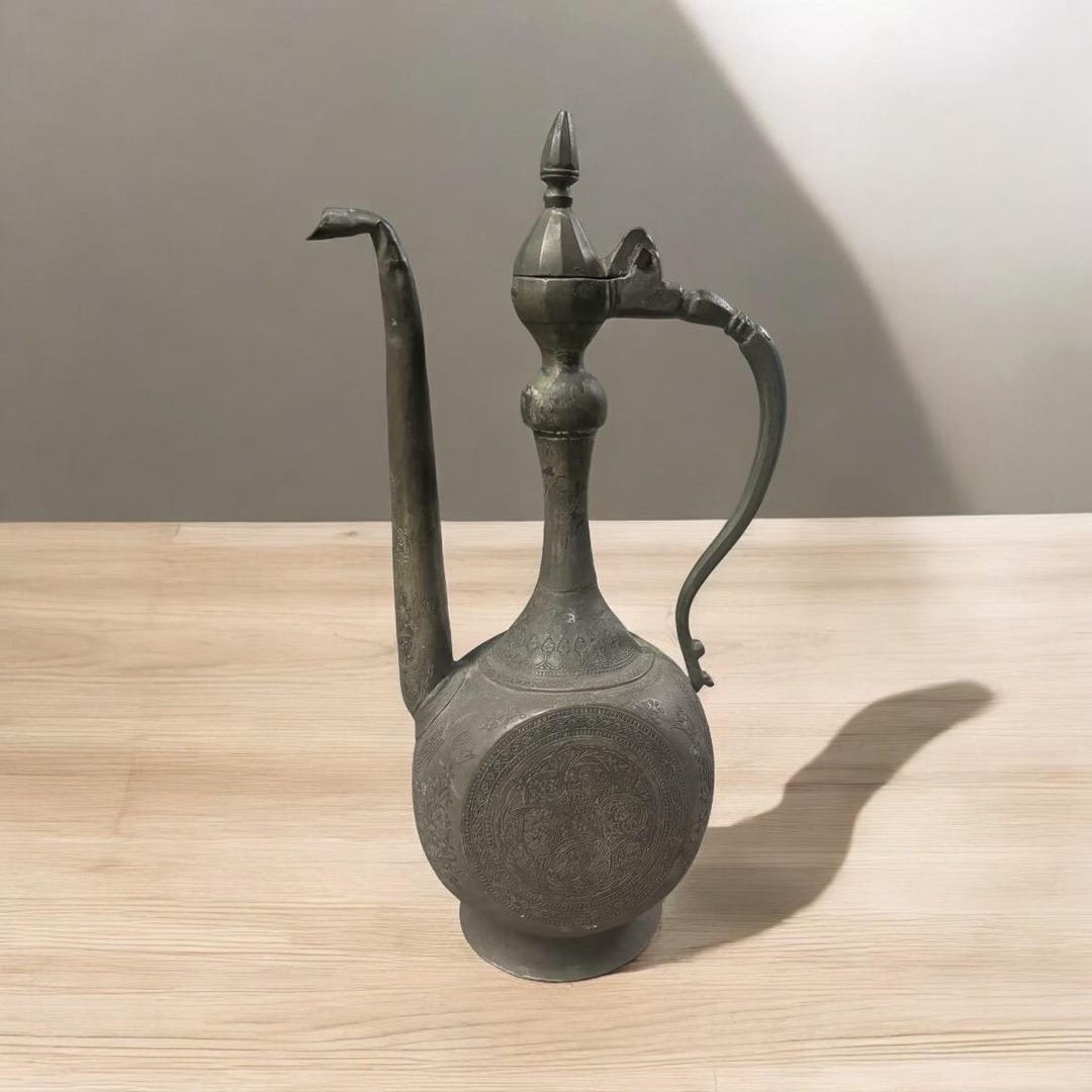 Antique Turkish Coffee Pot | Copper Pitcher | Copper Tea Pot - Etsy