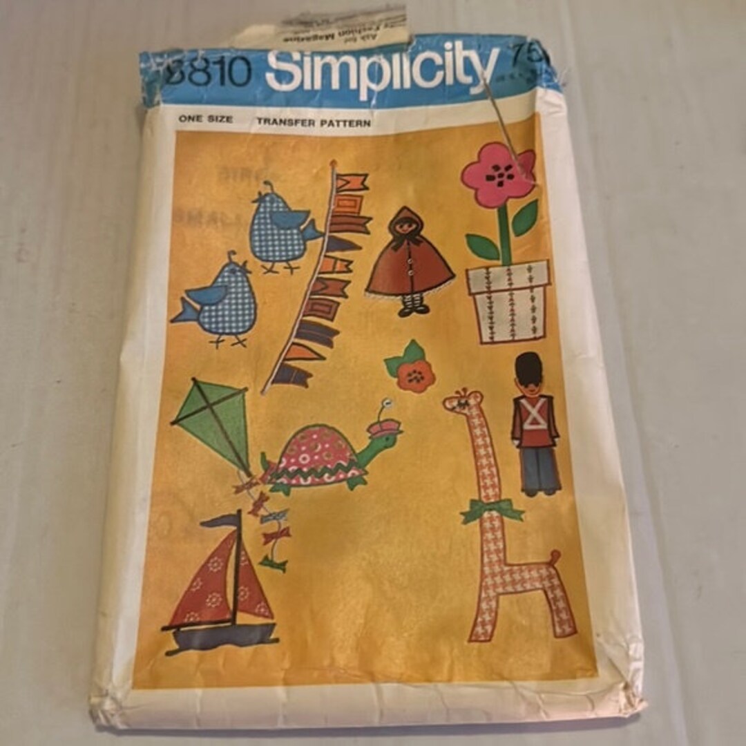 1970suncut Simplicity 8810 Vintage Transfer Patterns -red Riding Hood ...